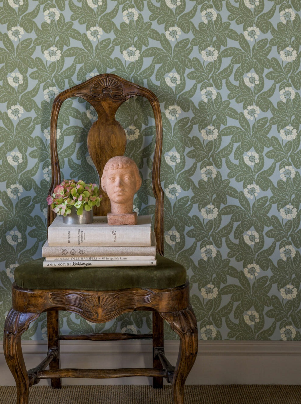 Primula Field Green - 38-34 – Scandinavian Wallpaper