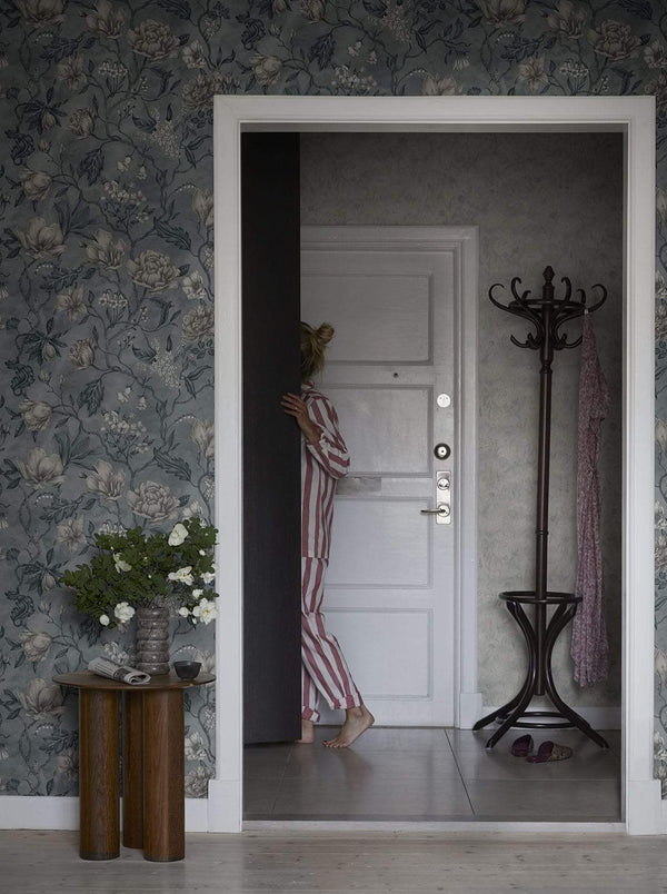 Linda Misty Blue - 244-56 – Scandinavian Wallpaper