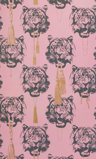 Coco Tiger, Pink - 0111 – Scandinavian Wallpaper