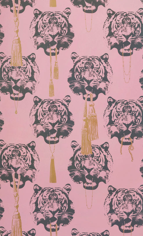 Coco Tiger Pink - 0111 – Scandinavian Wallpaper